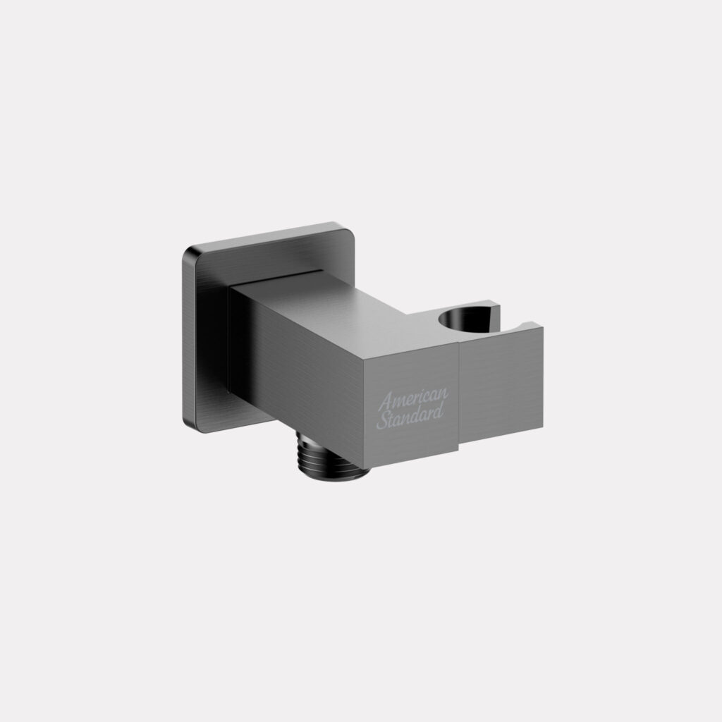 Square Wall Outlet With Holder (G1/2″)_Hard Graphite - maotrung.com